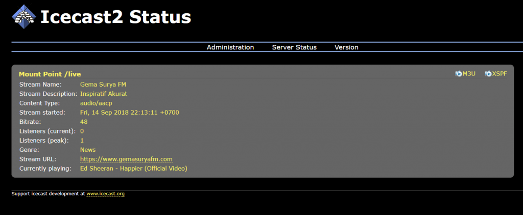 Setting Butt Radio Streaming SHOUTcast atau Icecast - Broadcastindo